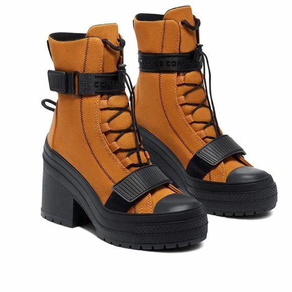 Converse | Shoes | Converse All Star Chuck Taylor Platform Heel Boots ...